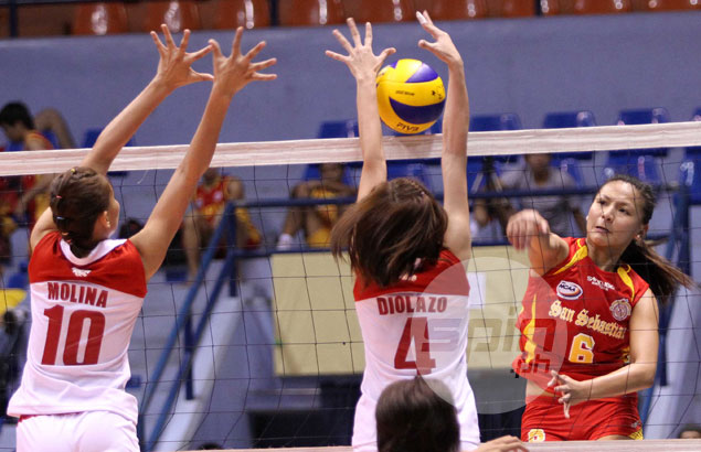 Perpetual, San Sebastian volleybelles win openers