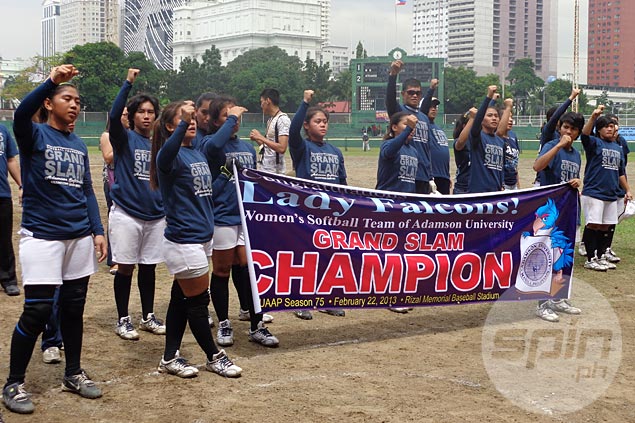 Adamson completes title treble in UAAP softball