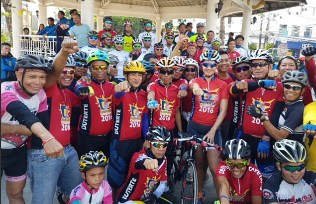 Cycling group to stage 'One Final Ride' for Duterte-Cayetano miting de ...