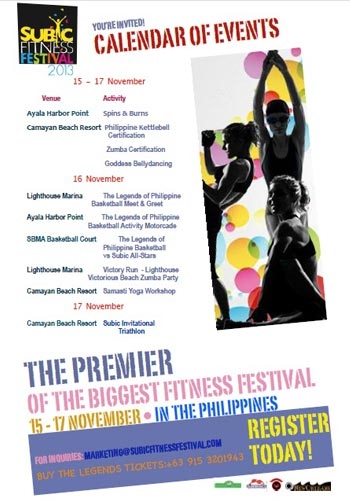 Fitness festival to bolster Subic's stature as 'ground zero' for health ...